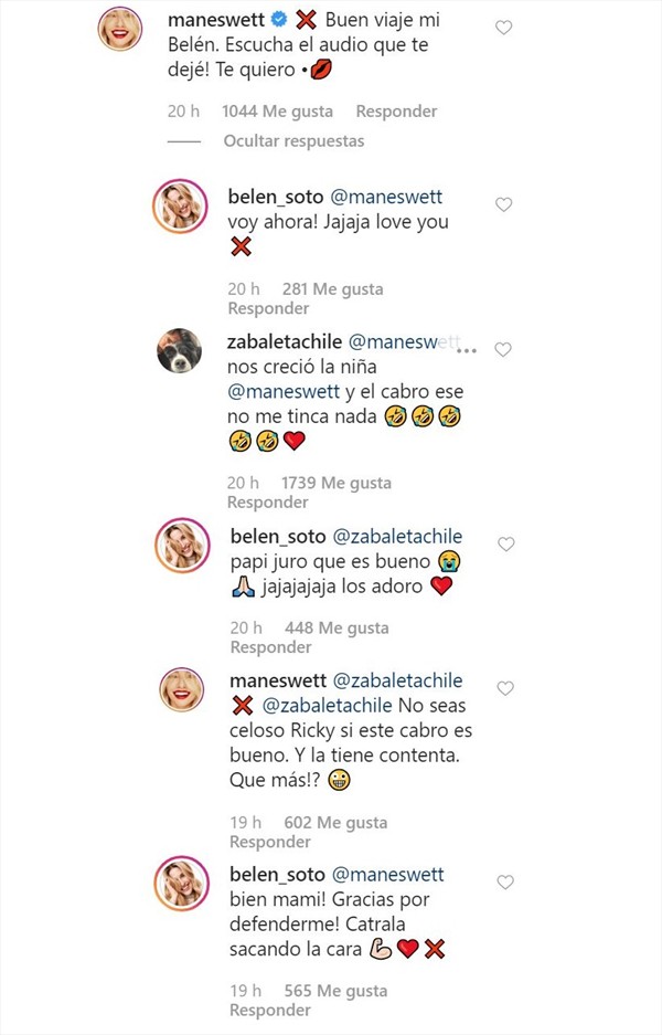 "Papi Ricky" se pone "celoso" del pololo de Belén Soto y Mane Swett la ...