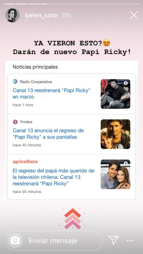 Belén Soto se emociona con el regreso de Papi Ricky a Canal 13 — Radio ...