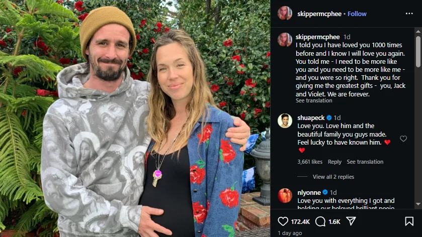 “Te amaré de nuevo”: la emotiva despedida de la viuda de James Ransone ...
