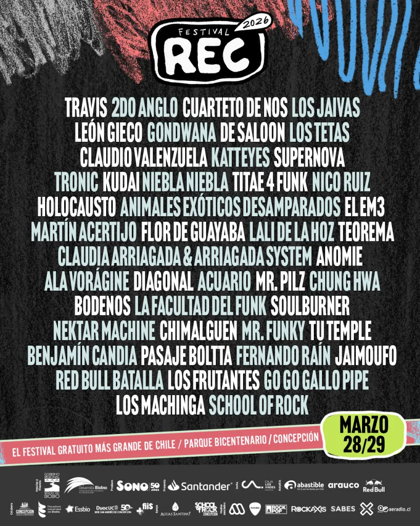 Festival REC 2026 en Concepción: conoce el cartel completo y cómo ...